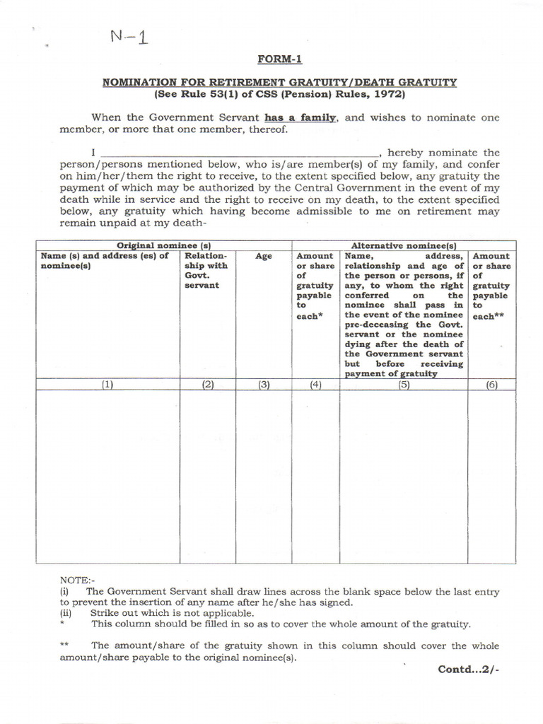 Nomination Form | PDF | Husband | Wife