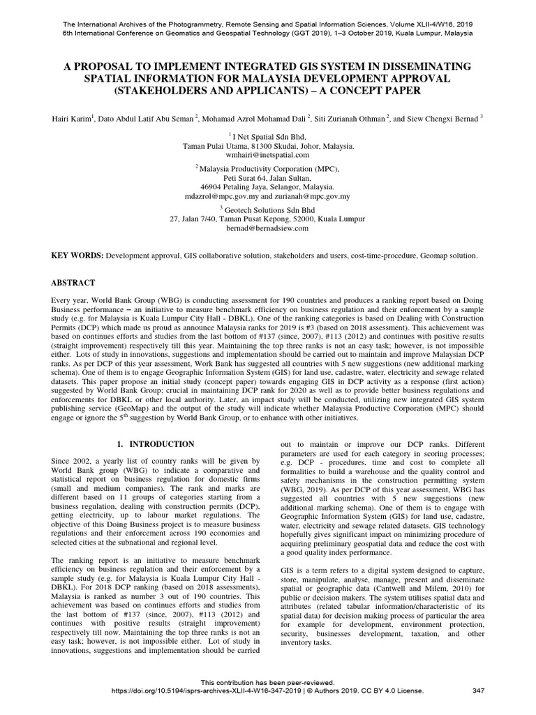 A Proposal To Implement Integrated Gis System in D | PDF | Geographic Information System | Geomatics