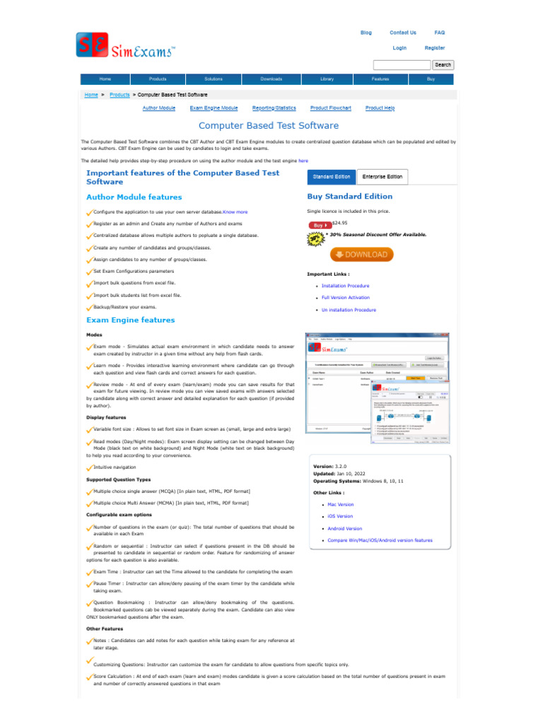 LearnSoftMax - CBT (Computer Based Test Software) | PDF | Test ...