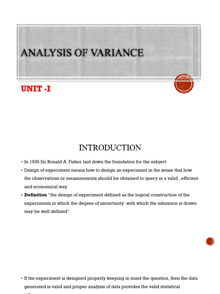 Review of Basics of DoE | PDF | Analysis Of Variance | Experiment