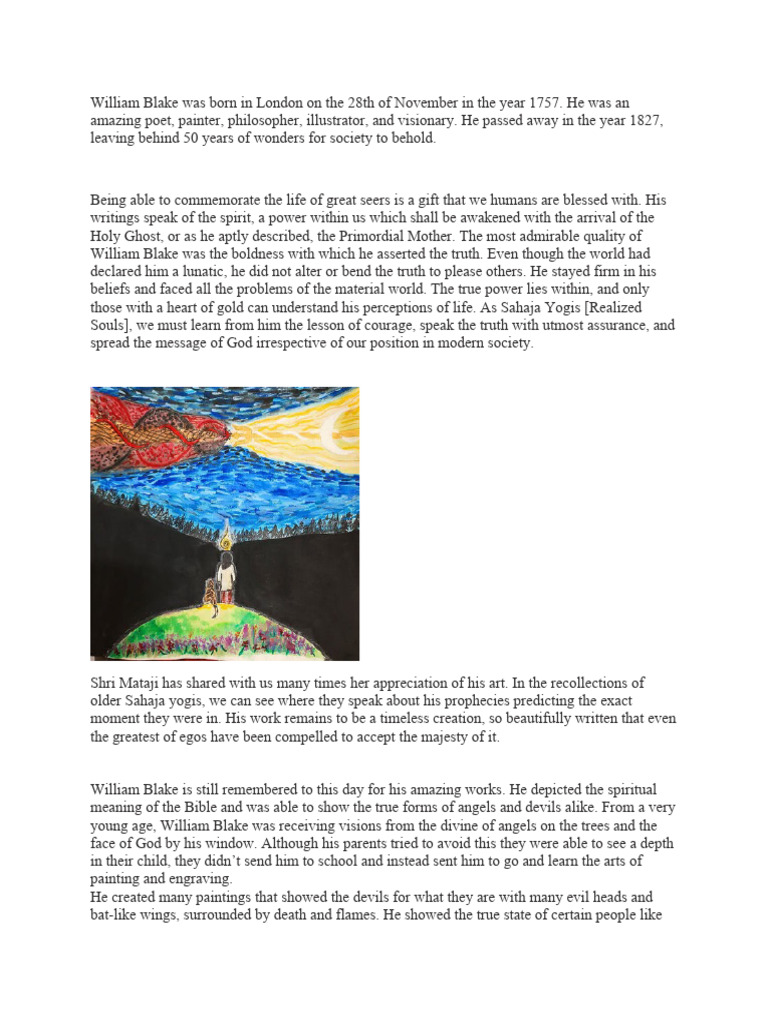 Exploring William Blake's Spiritual Legacy | PDF | William Blake ...