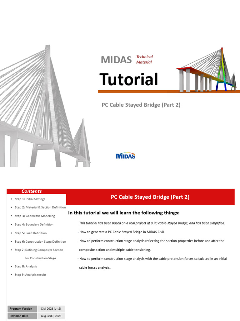 Cable Stayed Bridge (Part 2) | PDF | Microsoft Excel | Bridge