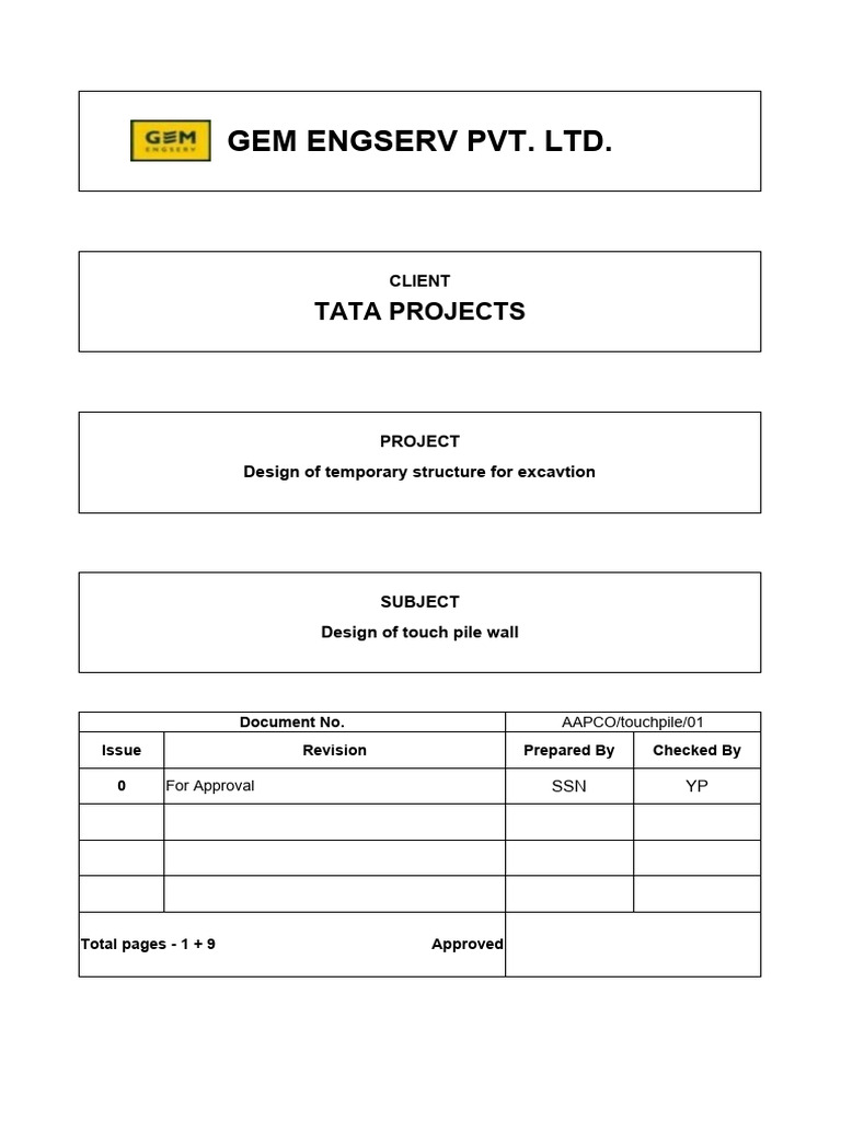 touch pile design | PDF | Deep Foundation | Geotechnical Engineering