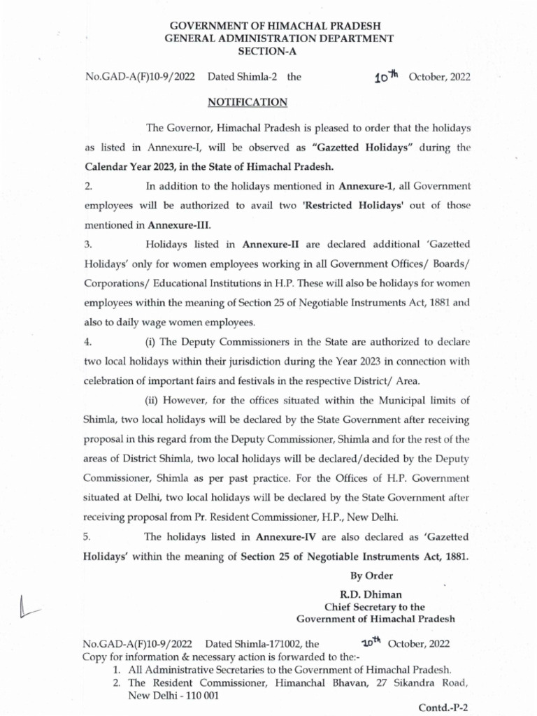 Holidays_year_2023-98403641 | PDF | Holidays | Observances