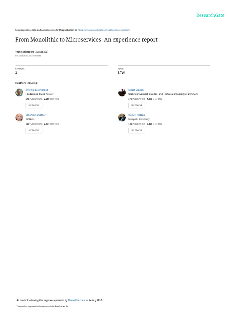 Monolithic-microservices-kiến Trúc Và Thực Tiễn | PDF | Foreign ...