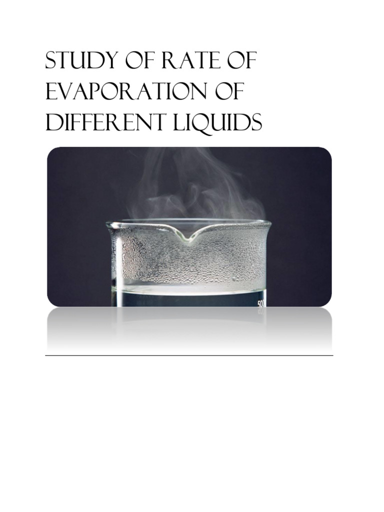 Chem | PDF | Evaporation | Liquids