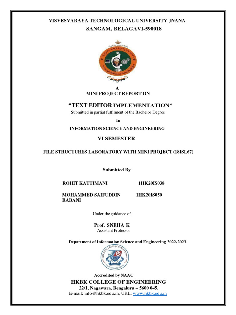 Final Fs Project | PDF | Database Index | Computer File