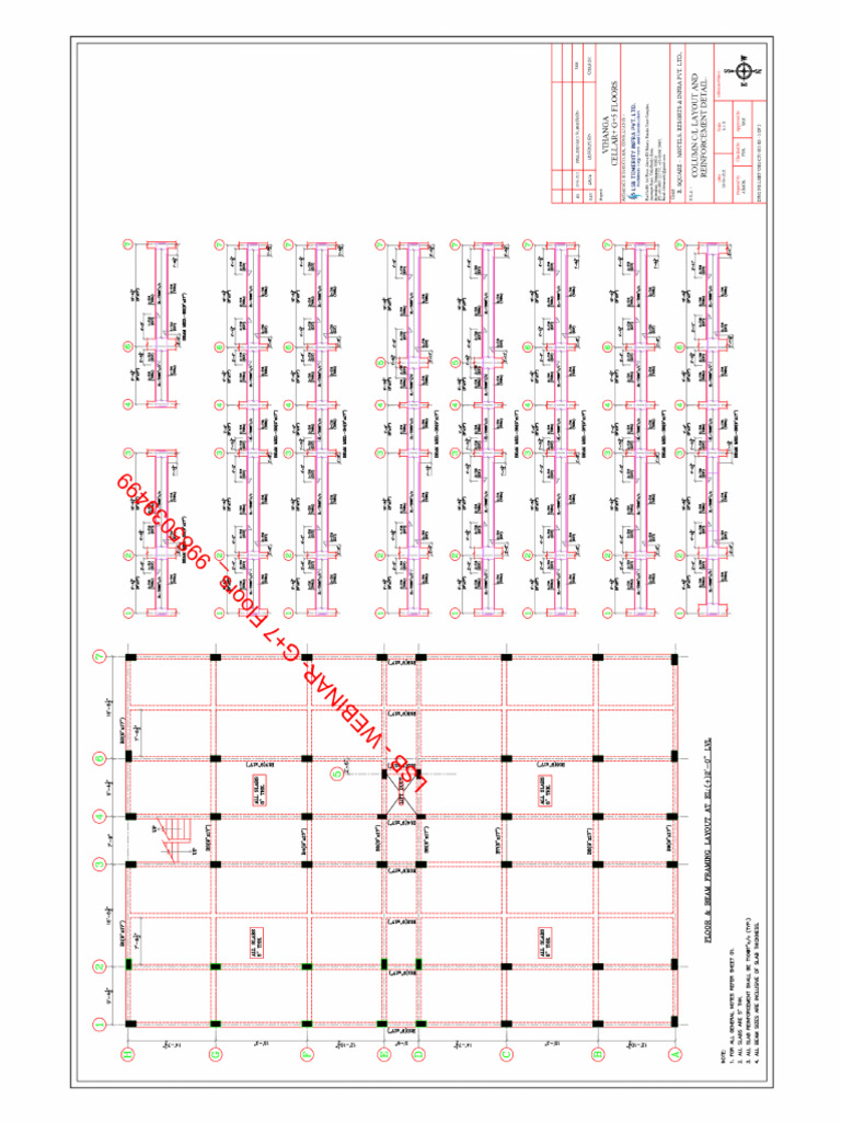 5.LSB G+7 - Stilt Beam Layout | PDF