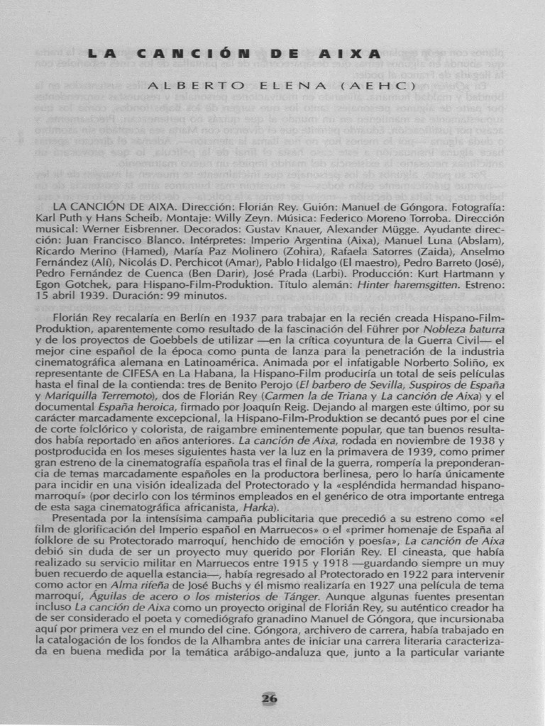 La Canción de Aixa | PDF | España | Marruecos