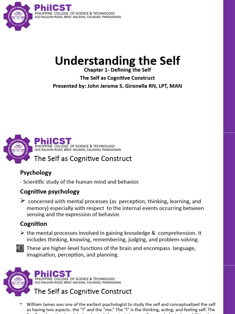 Understanding the Self in Psychology | PDF | Id | Self Esteem