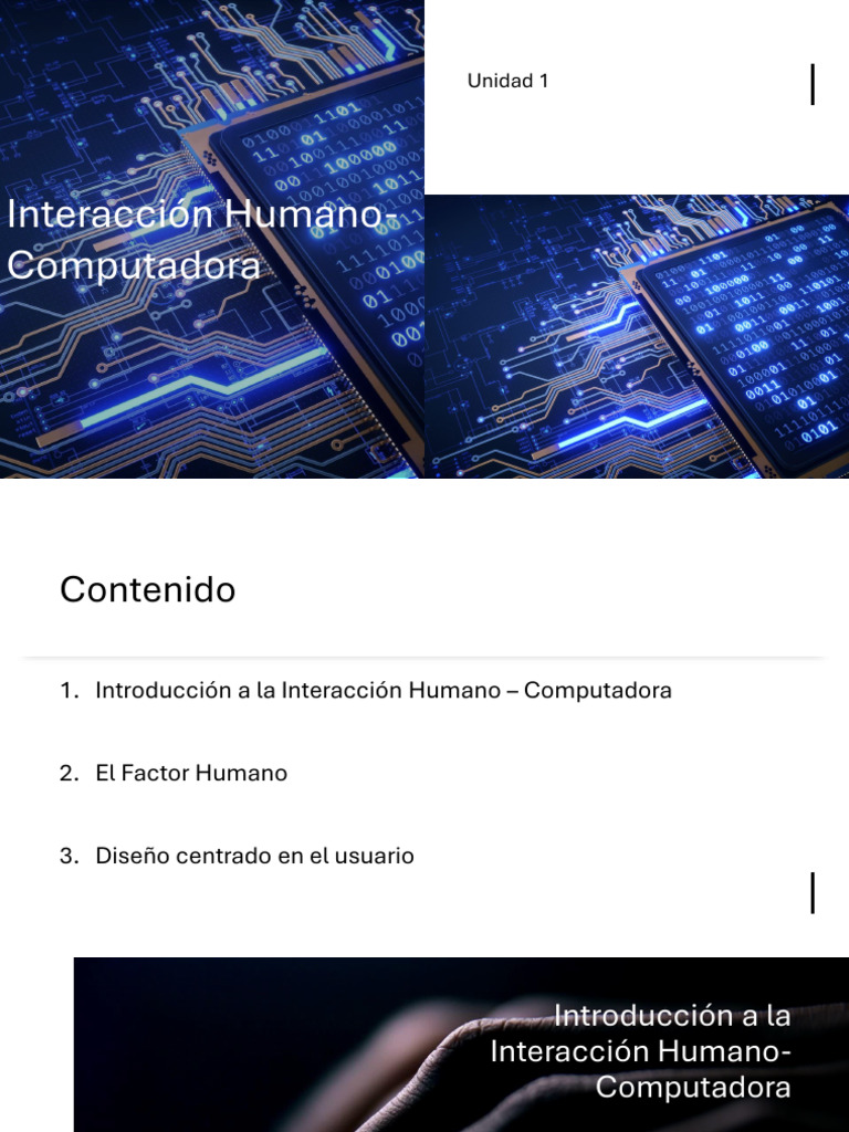 Interacción Humano-Computadora: Unidad 1 | PDF | La interacción persona-ordenador | Usabilidad
