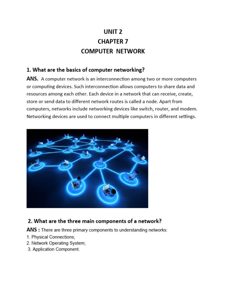 Unit 2 Chapter 7 | PDF | Computer Network | Peer To Peer