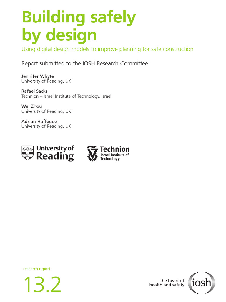 11. Building safely by design author Various authors | PDF | Occupational Safety And Health ...