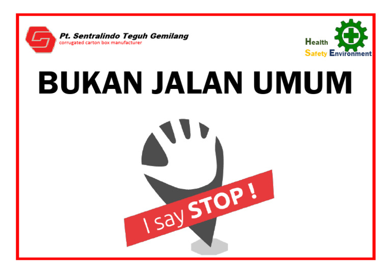 Bukan Jalan Umum | PDF