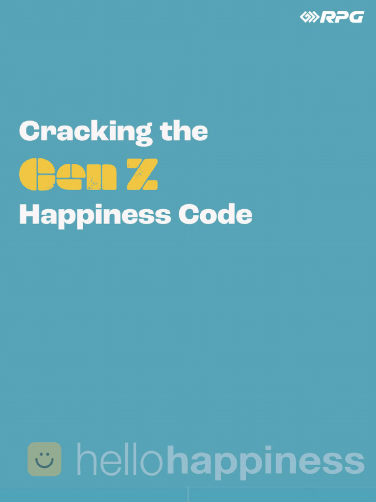 Cracking The GenZ Happiness Code | PDF