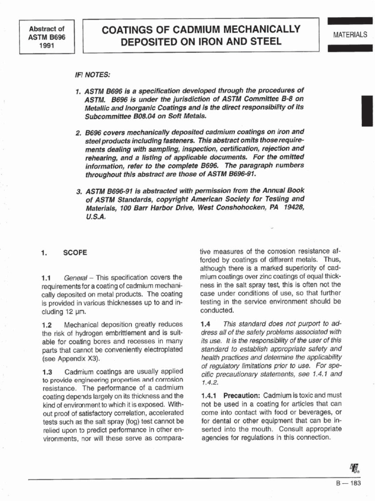 Abstract of ASTM B696 1991 | PDF | Corrosion | Strength Of Materials