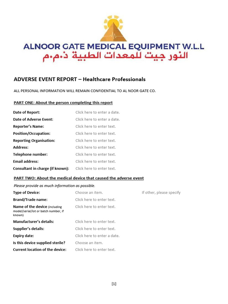 Adverse Event - Healthcare Profissional | PDF | Health Economics ...