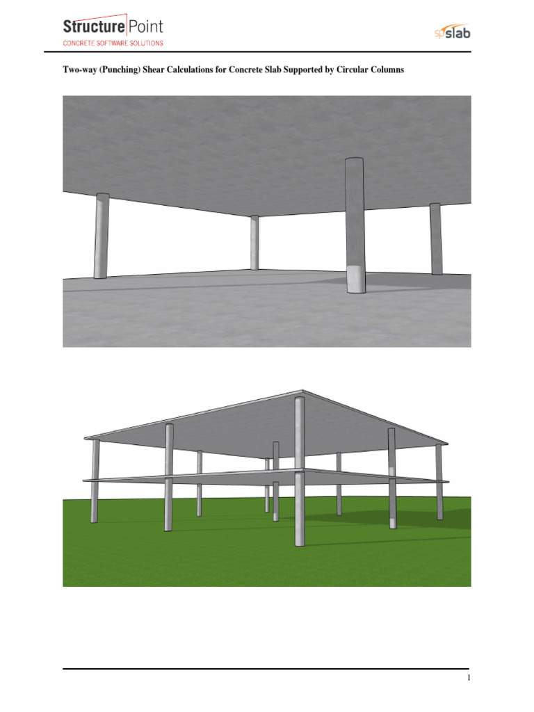 Concrete Circular Column Punching Shear CSA | PDF | Area | Column