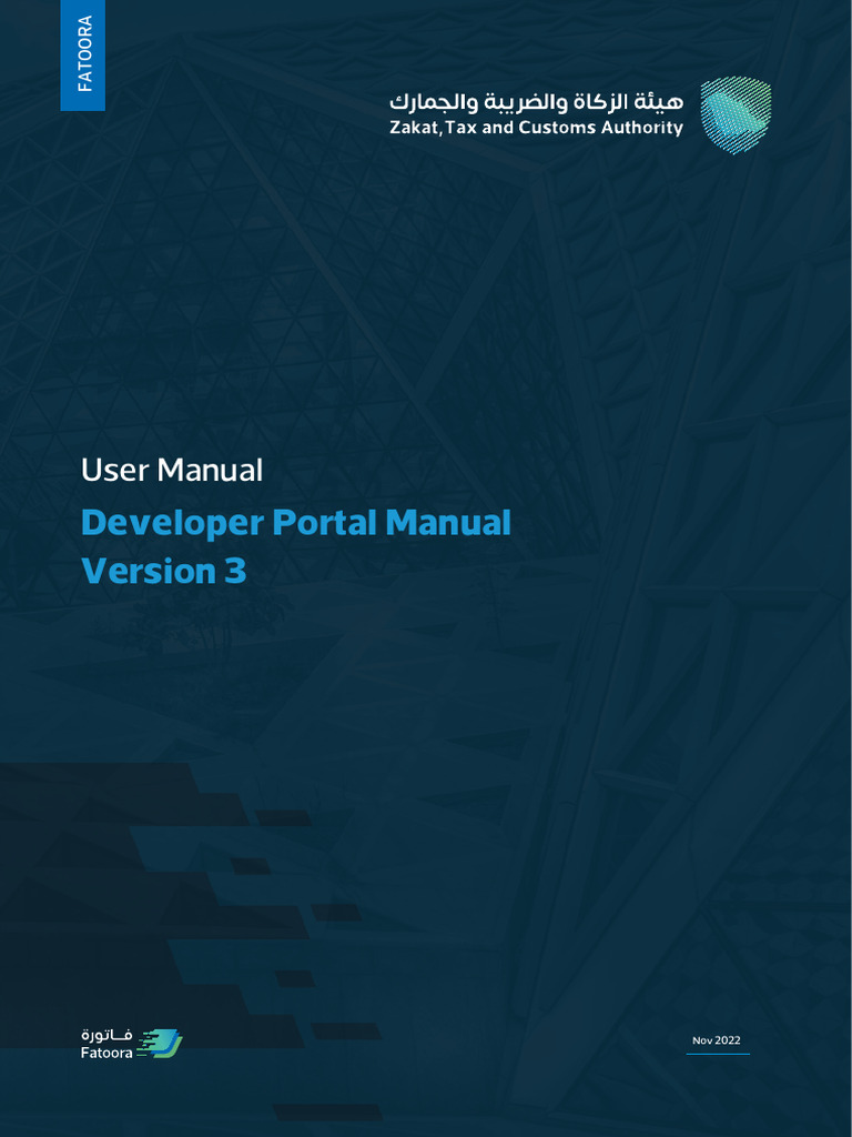User Manual Developer Portal Manual Version 3 | PDF | Xml | World Wide Web