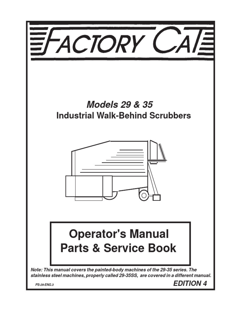 Factory Cat - 29 & 35 - 2004 - Operator & Spare Parts | PDF | Battery ...