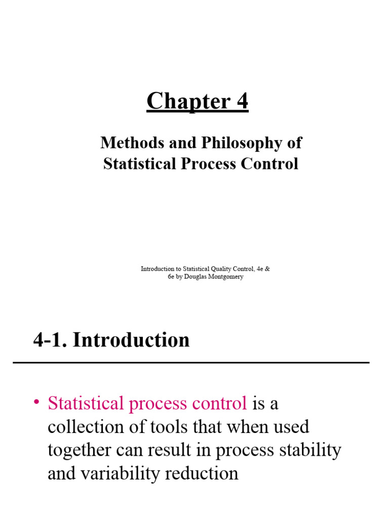 Statistical Process Control Methods | PDF | Type I And Type Ii Errors ...