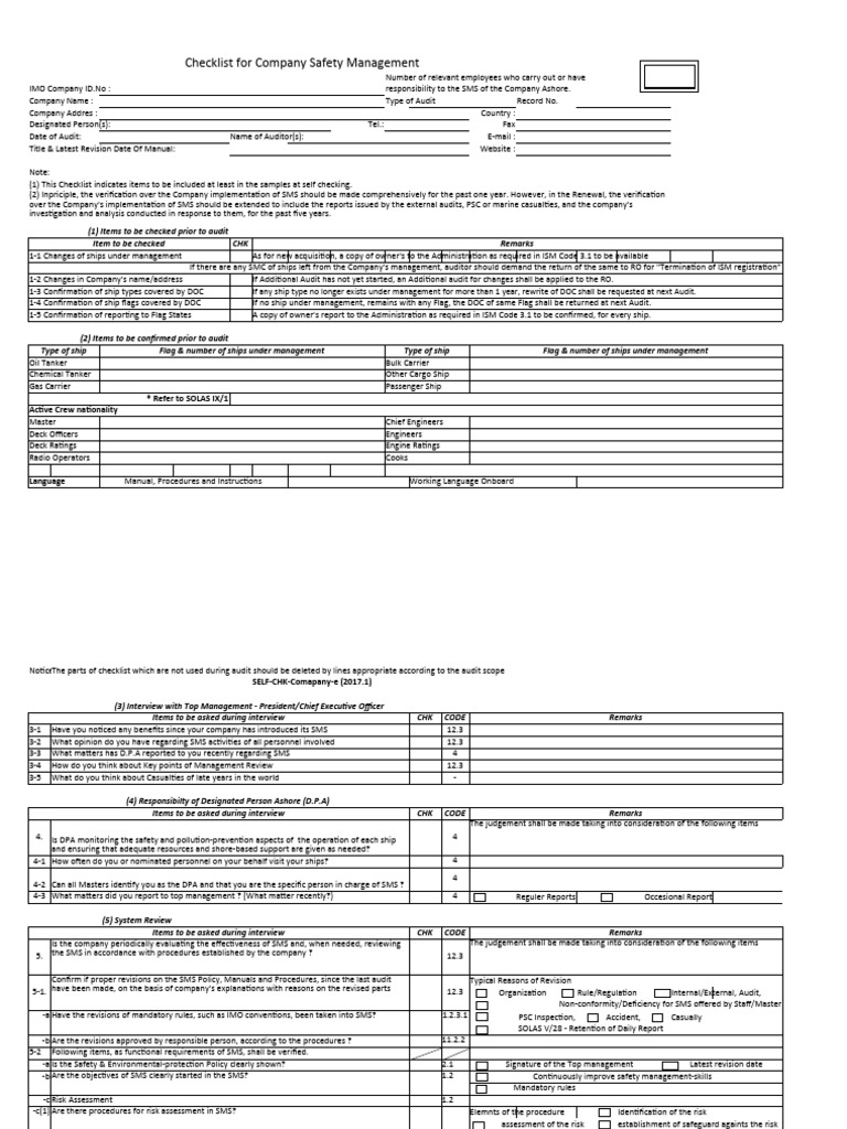 Checklist Audit Ism Office Eng | PDF | Audit | Risk