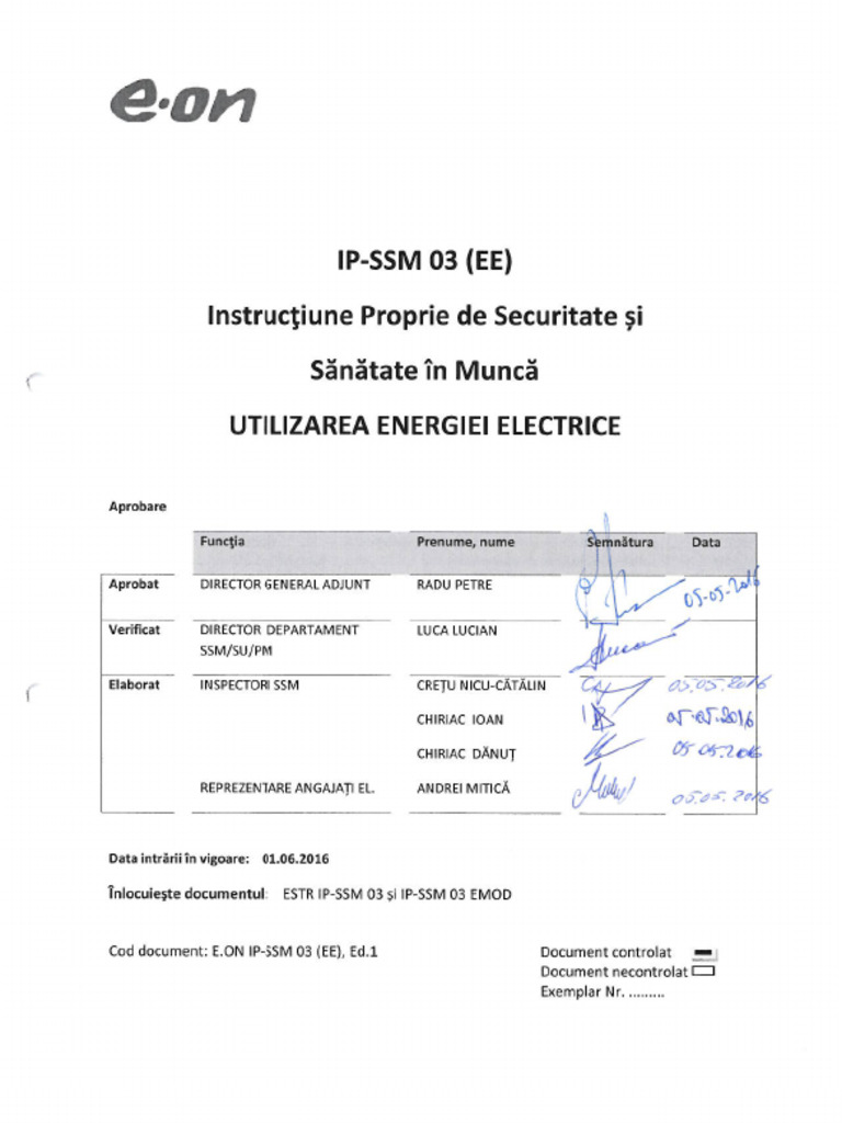 Ip-Ssm 03 (Ee) - Utilizarea Energiei Electrice | PDF