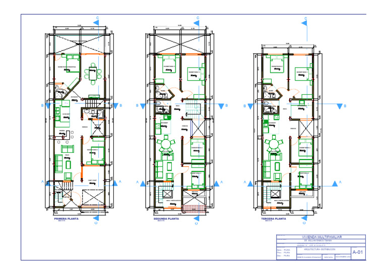 Arquitectura 001 Multifamiliar Comercial | PDF