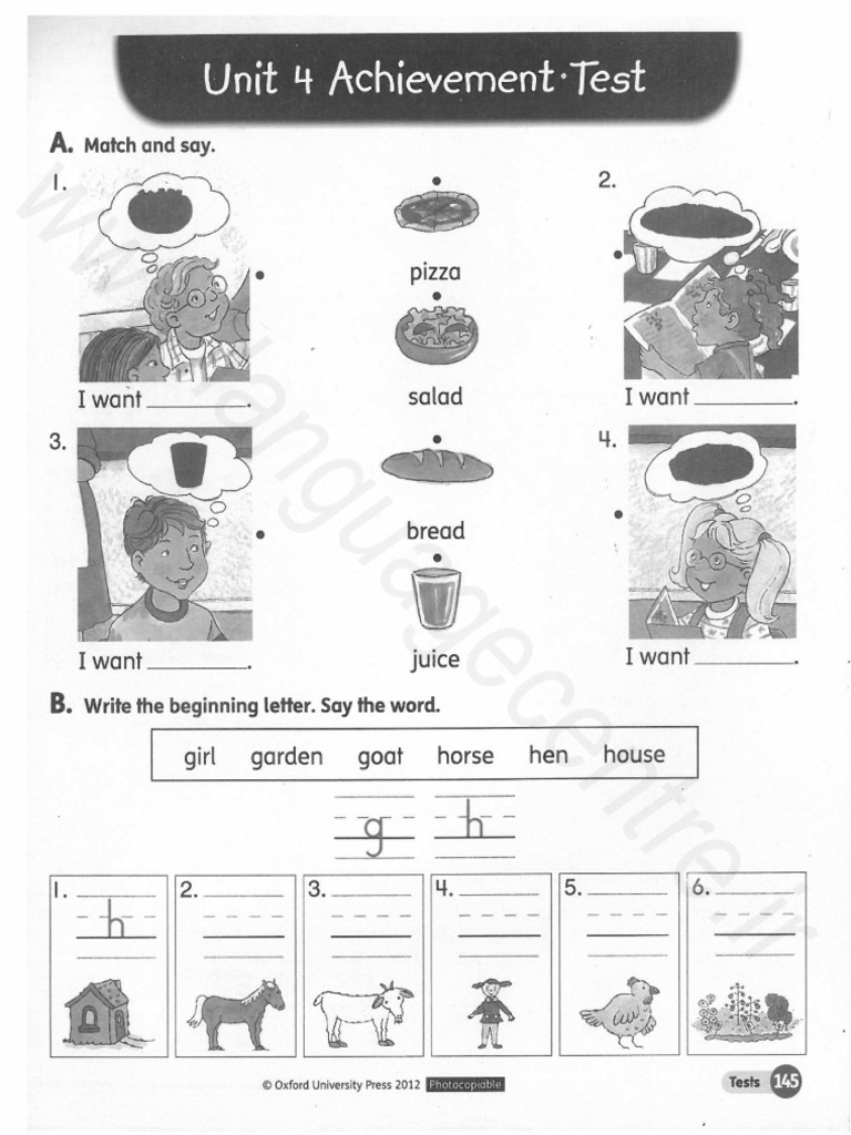 Magic Time 2 Test - Unit 4 | PDF