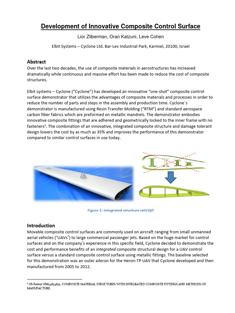 Development of Innovative Composite Control Surface-2016 | Download ...