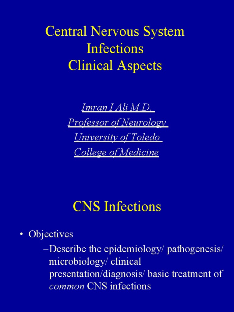 Ali - CNS Infections | PDF | Meningitis | Cerebrospinal Fluid