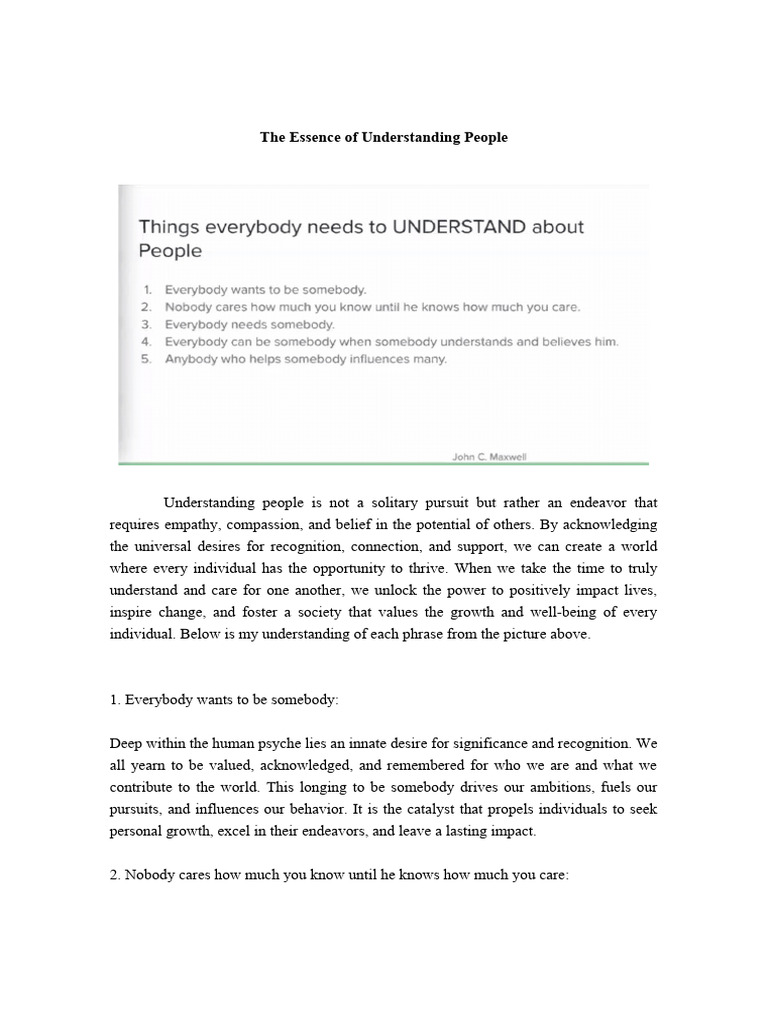 Understanding People Through Empathy | PDF | Leadership | Communication