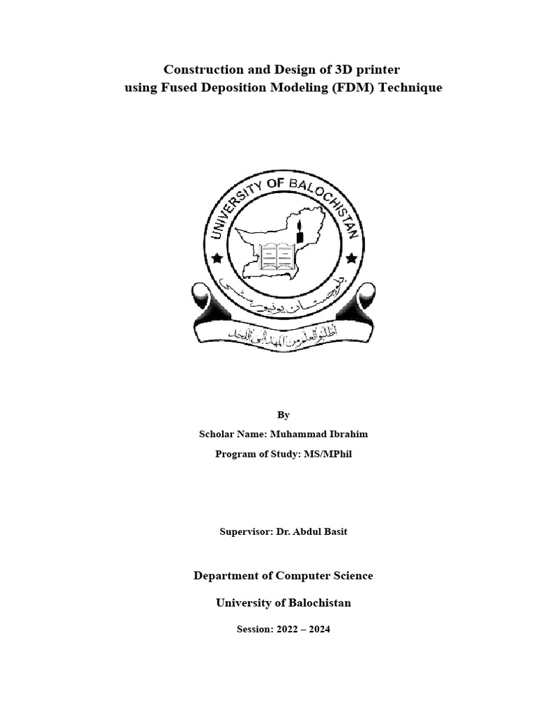 Synosis of MSCS Final | PDF | 3 D Printing | Materials