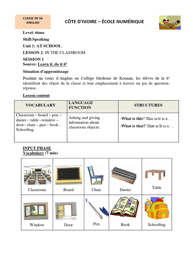 Unité 1_ leçon 2 | PDF