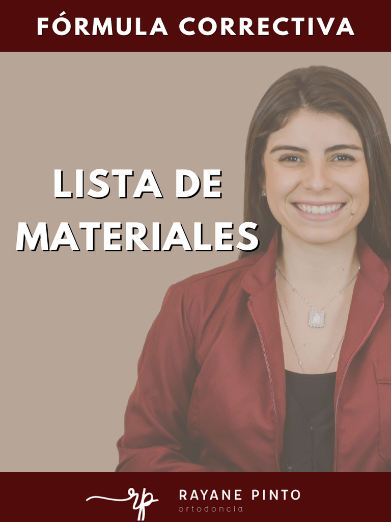 Lista de Materiales_Fórmula Correctiva | PDF