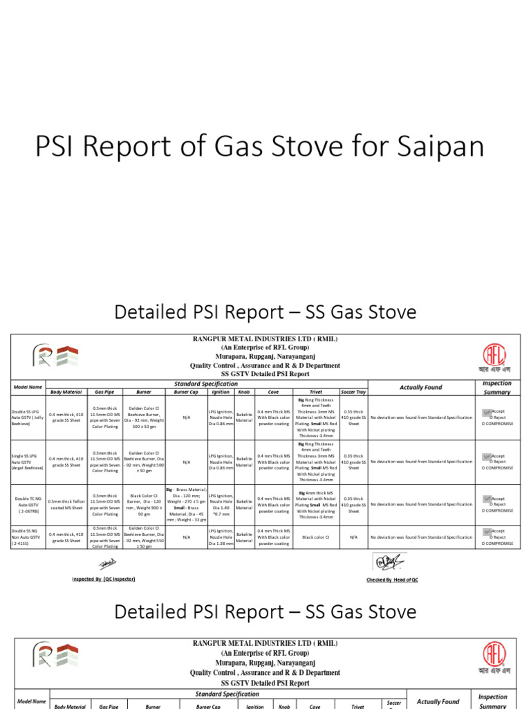 PSI Report of GSTV Saipan | PDF | Pipe (Fluid Conveyance) | Mechanical ...