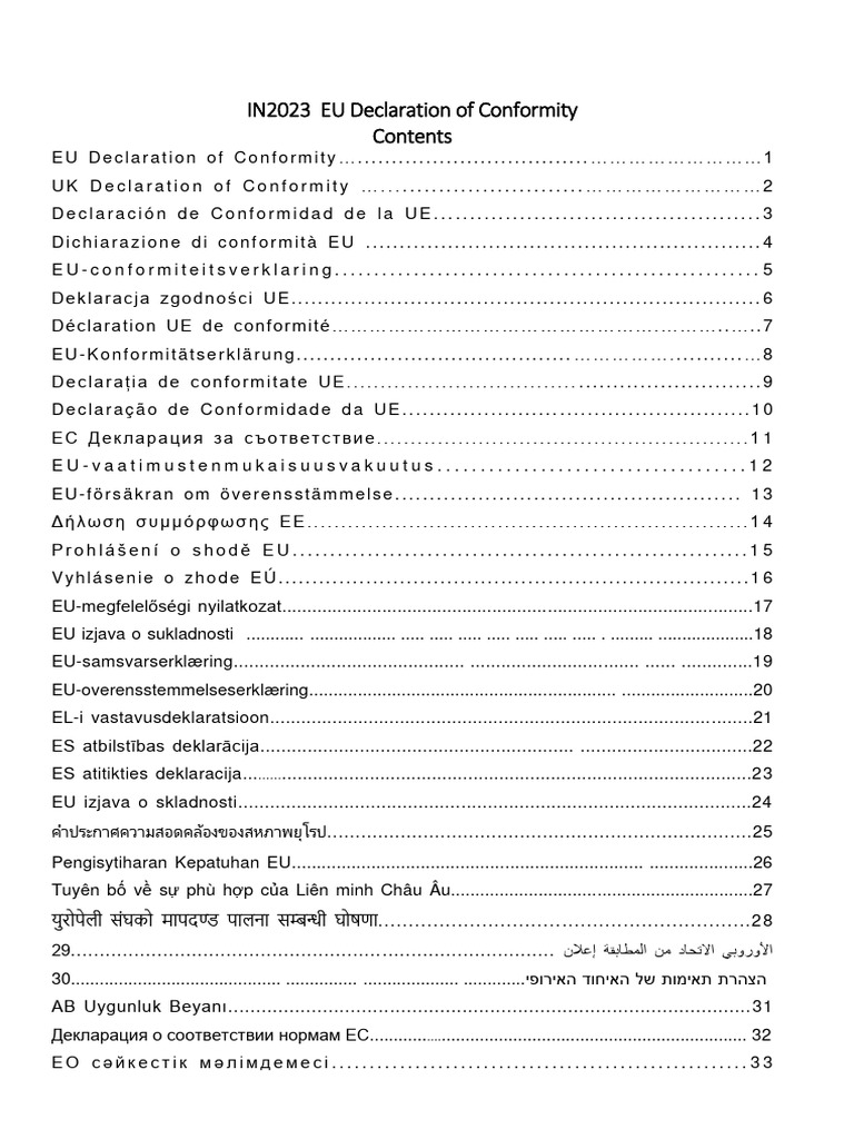 OnePlus 8 Pro (IN2023) EU DoC V3.0 (Multilingual) | PDF | Information And Communications ...