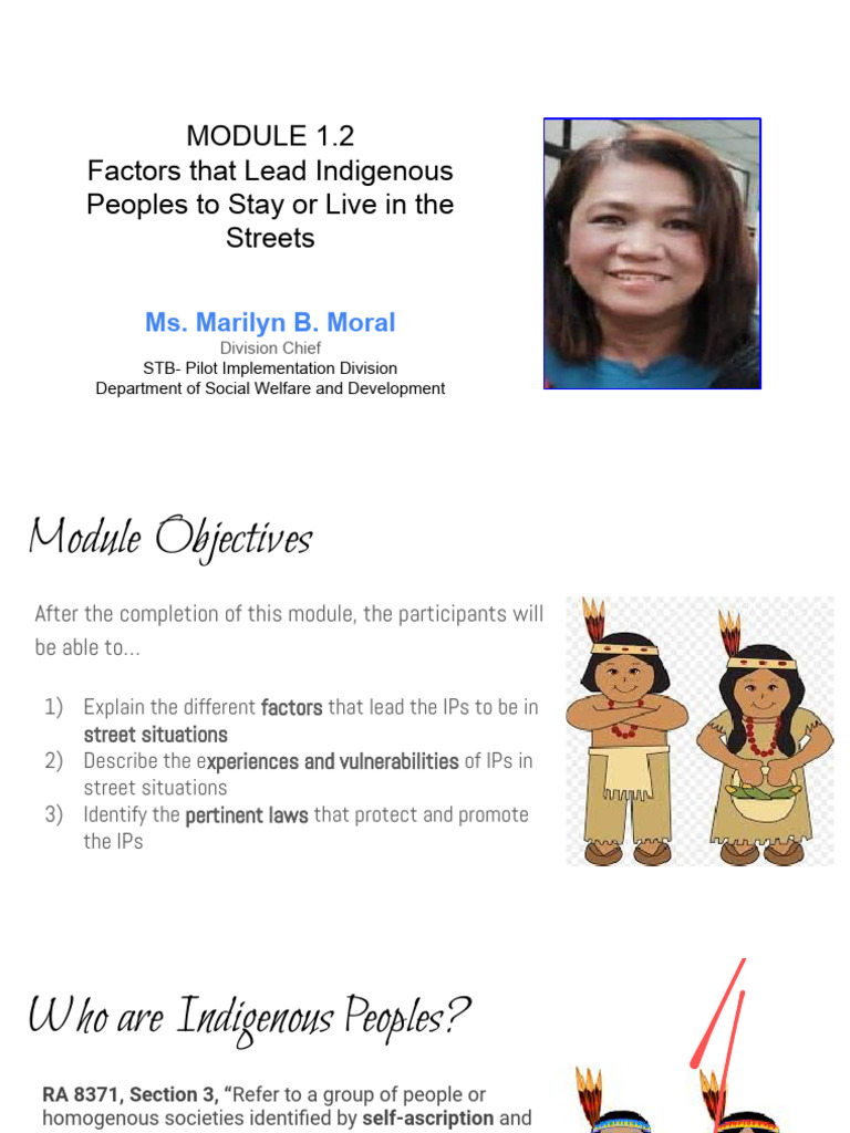 MODULE 1.2 Factors That Lead Indigenous Peoples To Stay or Live in The ...