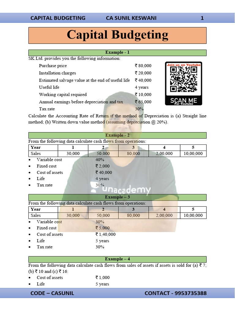 Capital Budgeting | Download Free PDF | Net Present Value | Depreciation