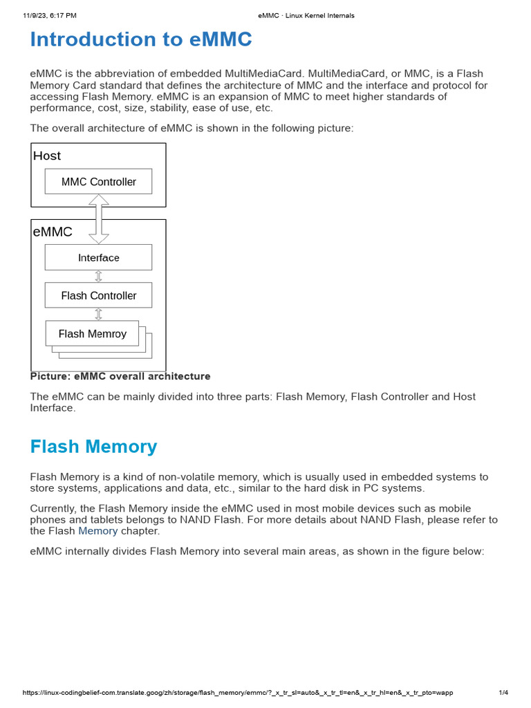 EMMC Linux Kernel Internals by SSM | PDF | Flash Memory | Booting