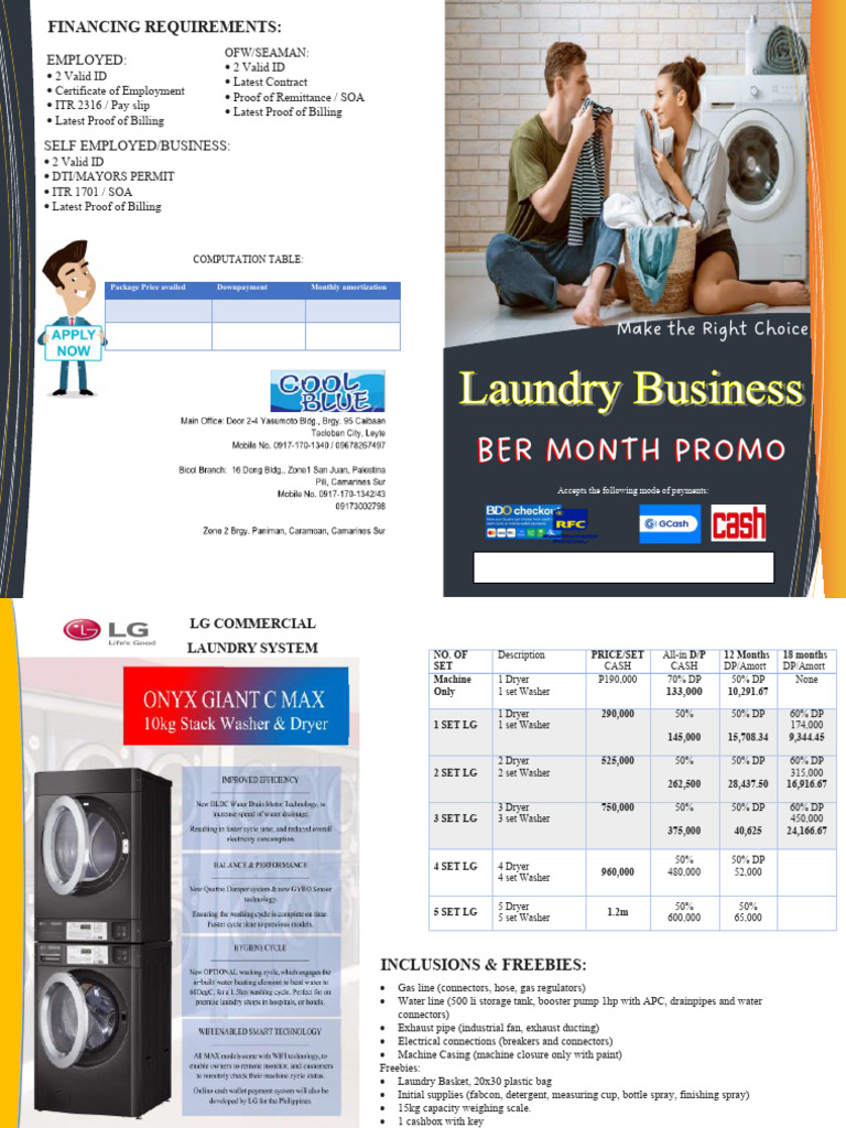 Laundry Set Up Brochure Booklet September 2023 | PDF | Washing Machine ...