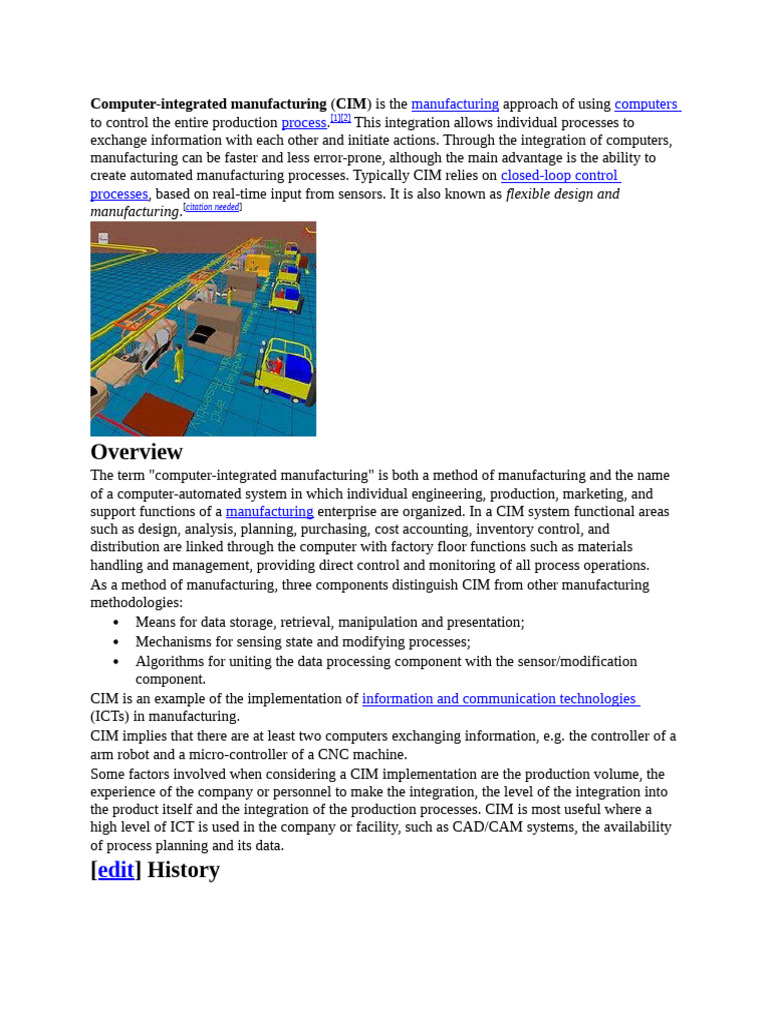Understanding Computer-Integrated Manufacturing | PDF | Computer Aided ...