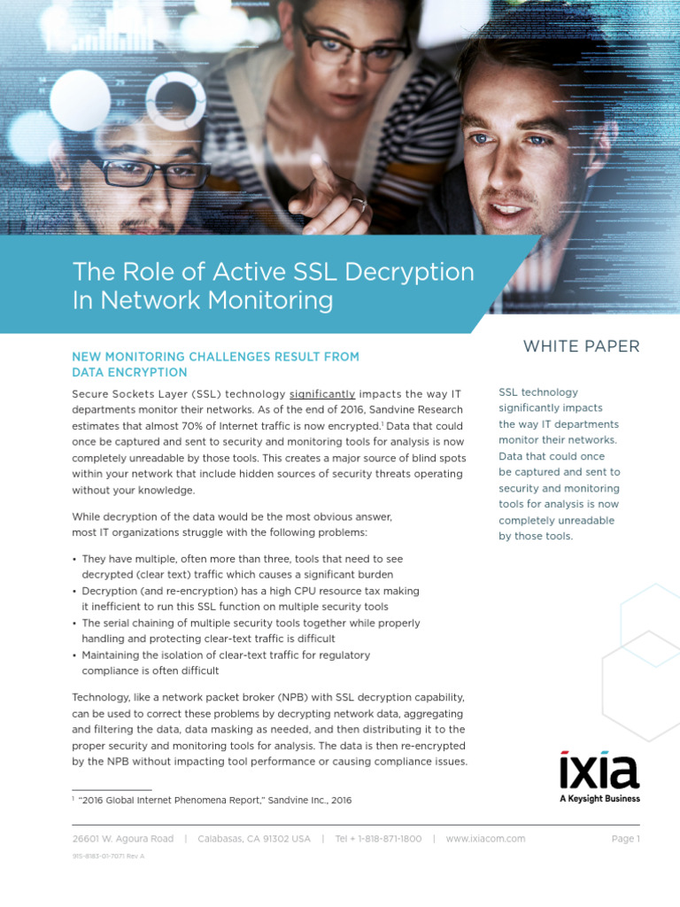 Ixia-SV-WP-Role of Active SSL Decryption | PDF | Transport Layer ...
