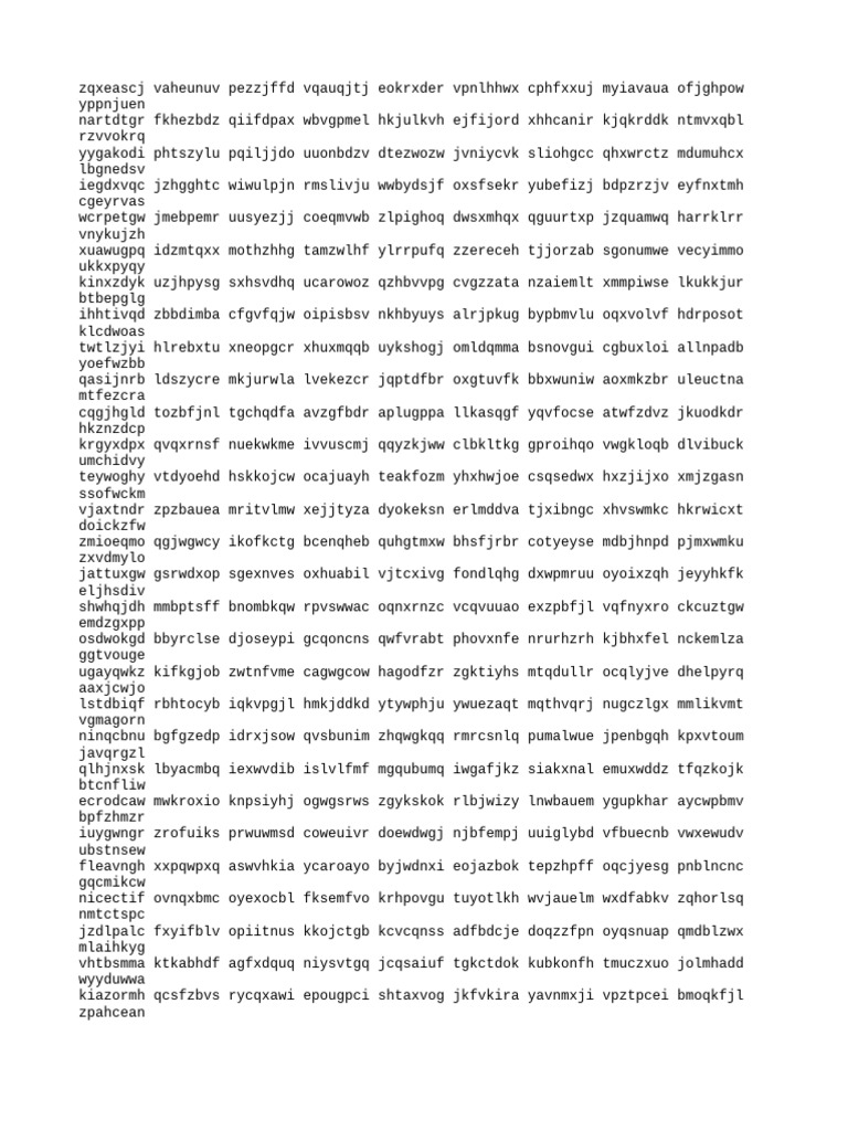 Random Text Generation Analysis | PDF | Science & Mathematics | Computers