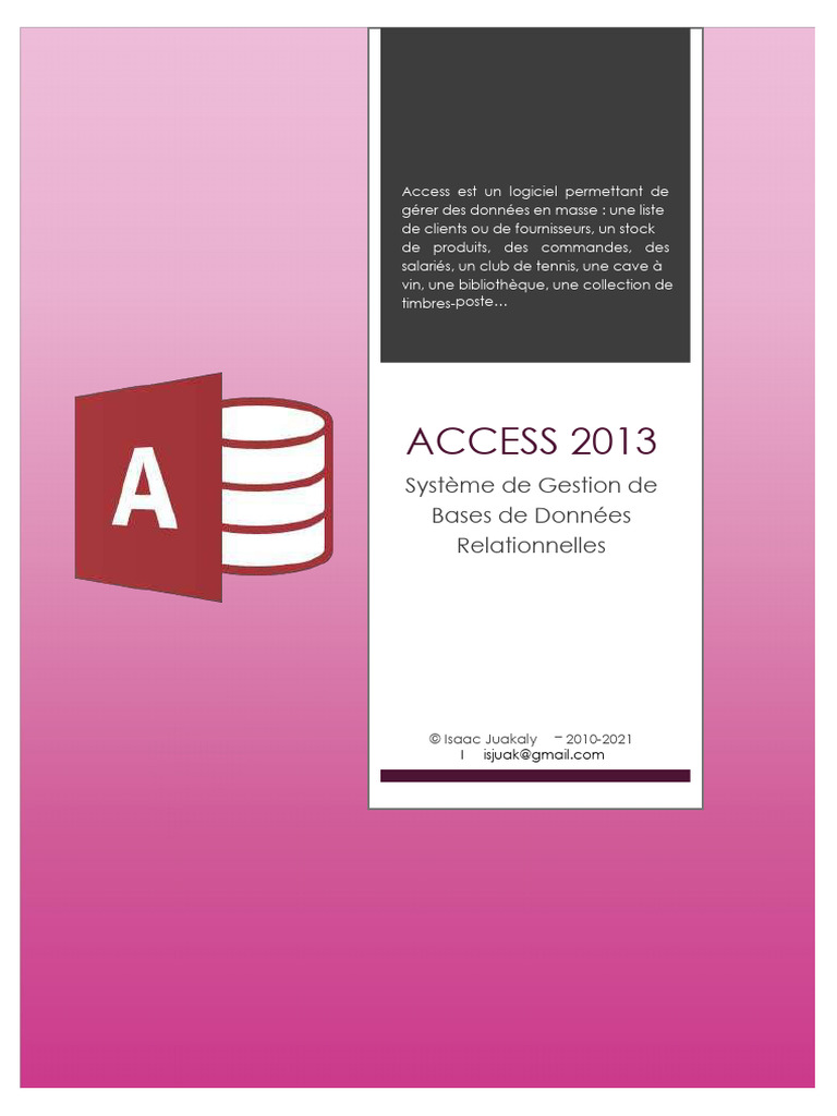 Cours Access | PDF | Microsoft Access | Bases de données