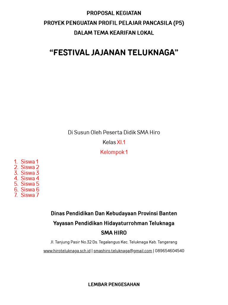 Contoh Proposal P5.docx - 20231114 - 193031 - 0000 | PDF