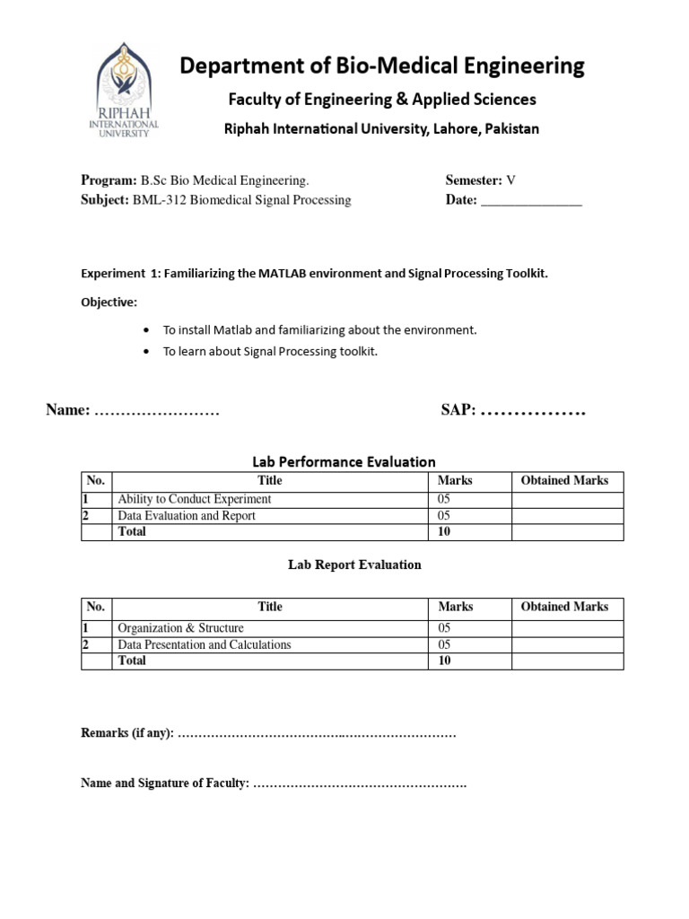 Experiment No.1 | PDF