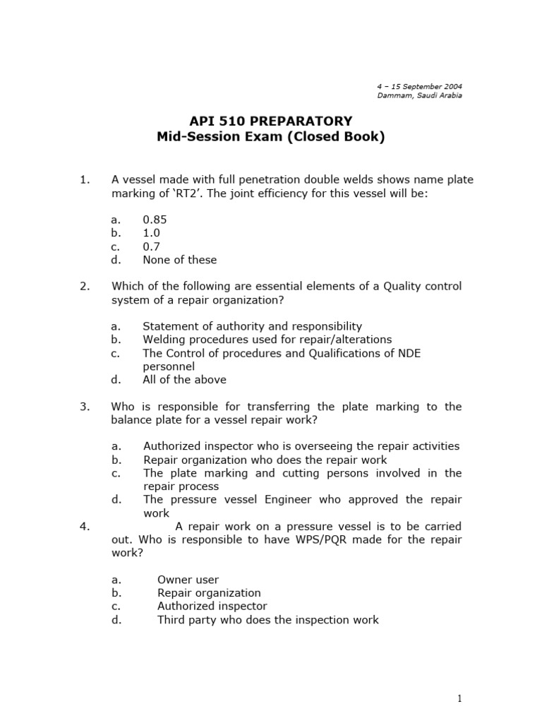Api 510 Close Book (Sec Viii & 510) - 17 | PDF | Corrosion | Creep ...