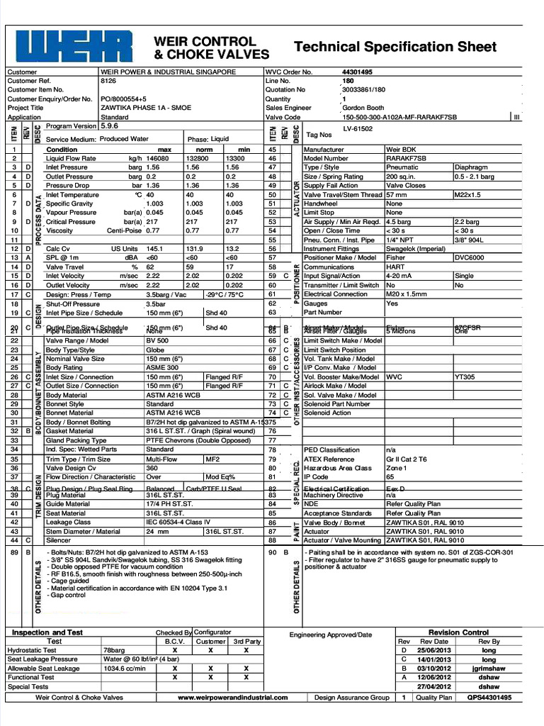 PDF Actuator Datasheet - Compress | PDF | Valve | Pressure