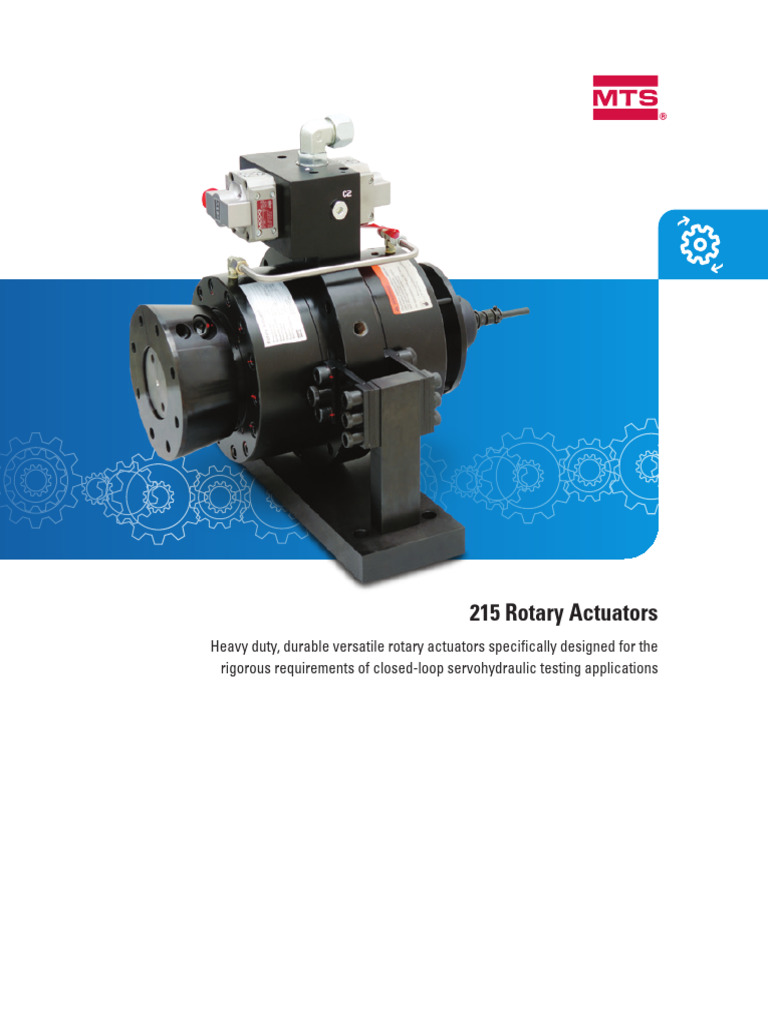 100 007 528c - RotaryActuator215 | PDF | Bending | Actuator